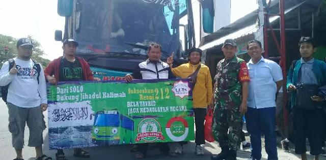 Reuni 212: Muslim Solo Berangkat ke Jakarta Gunakan 45 Bus - Eramuslim