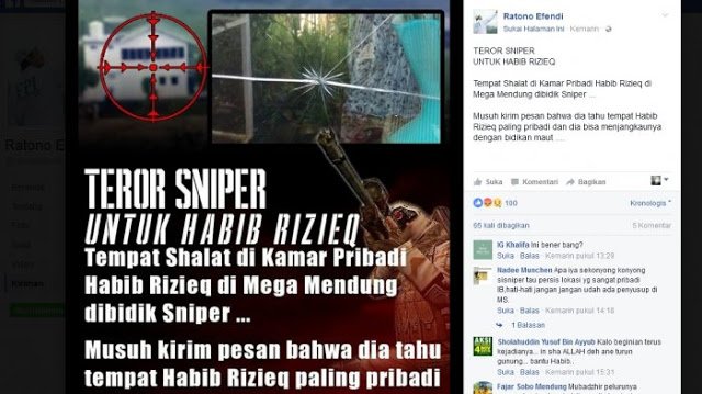 Breaking News: Habib Rizieq Ditembak Sniper, Alhamdulillah Lolos ...