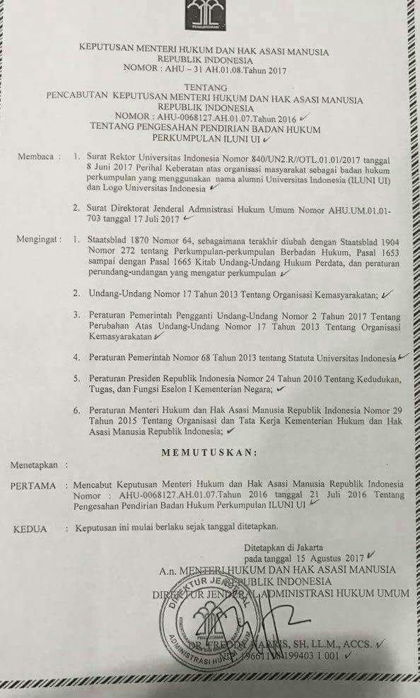 Dibubarkan Pemerintah, ILUNI-UI Siap Pimpin Aksi Massa Kembali ke Jalan ...