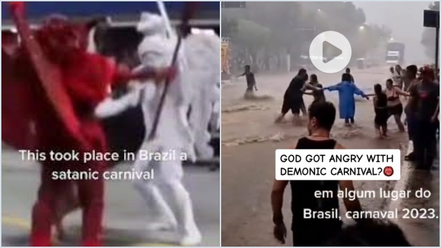 Gelar Karnaval satanic, Brazil Dilanda Hujan Badai dan Banjir Bandang ...